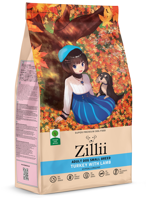 ZILLII Adult Dog Small Breed для Собак мелких пород 2кг Индейка с Ягнёнком купить в Перми, цена ...